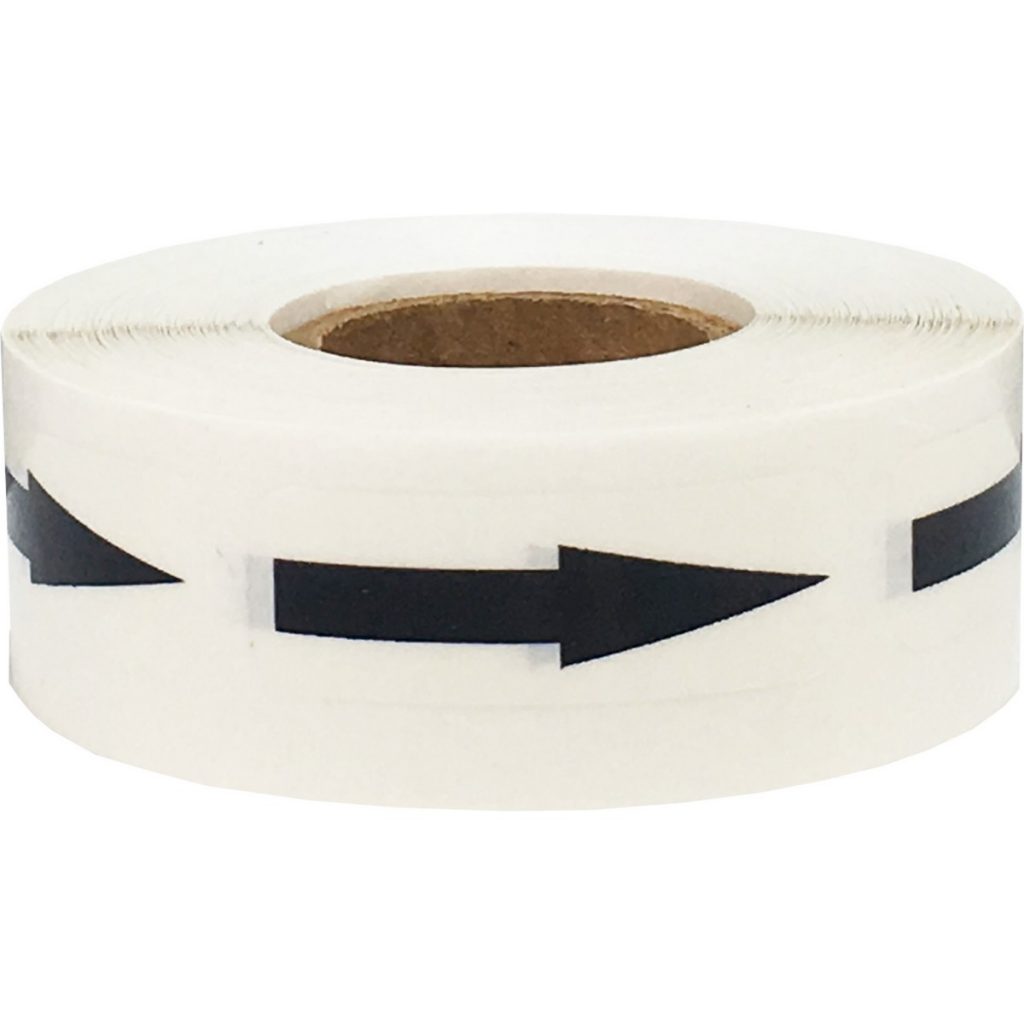 Small Removable Arrow Stickers Transparent | InStockLabels.com