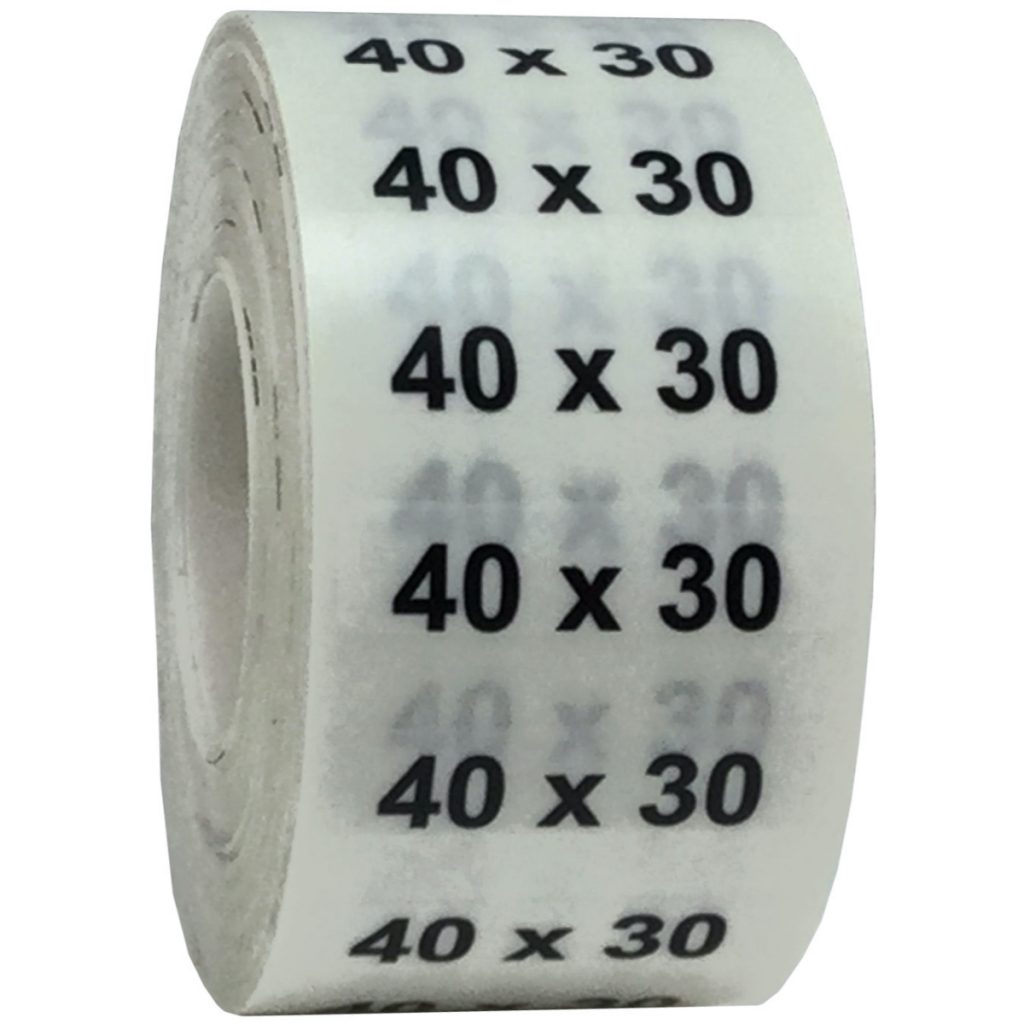 Ultra Clear Men's Hem/Inseam Pant Size Strips |InStockLabels.com