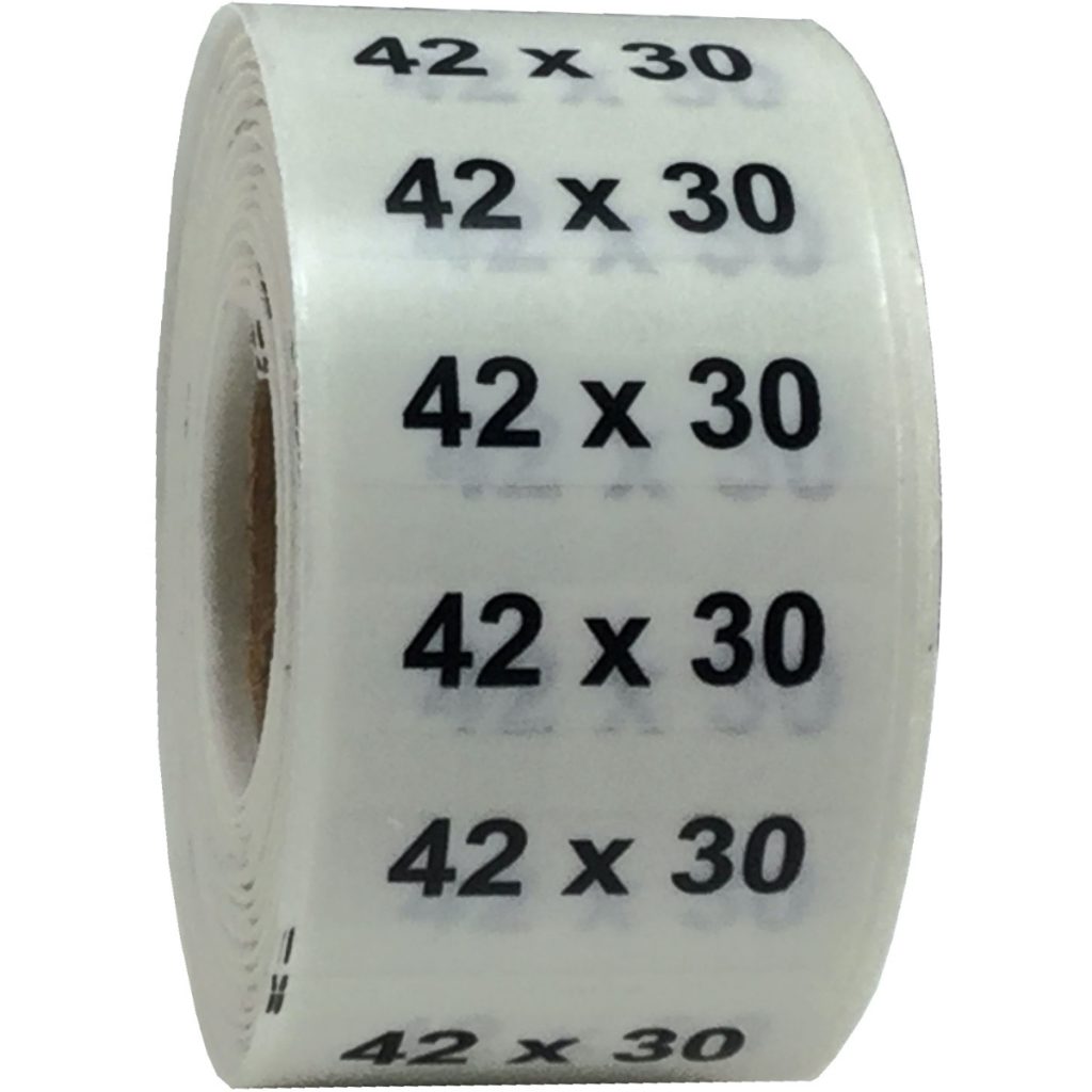 Ultra Clear Men's Hem/Inseam Pant Size Strips |InStockLabels.com